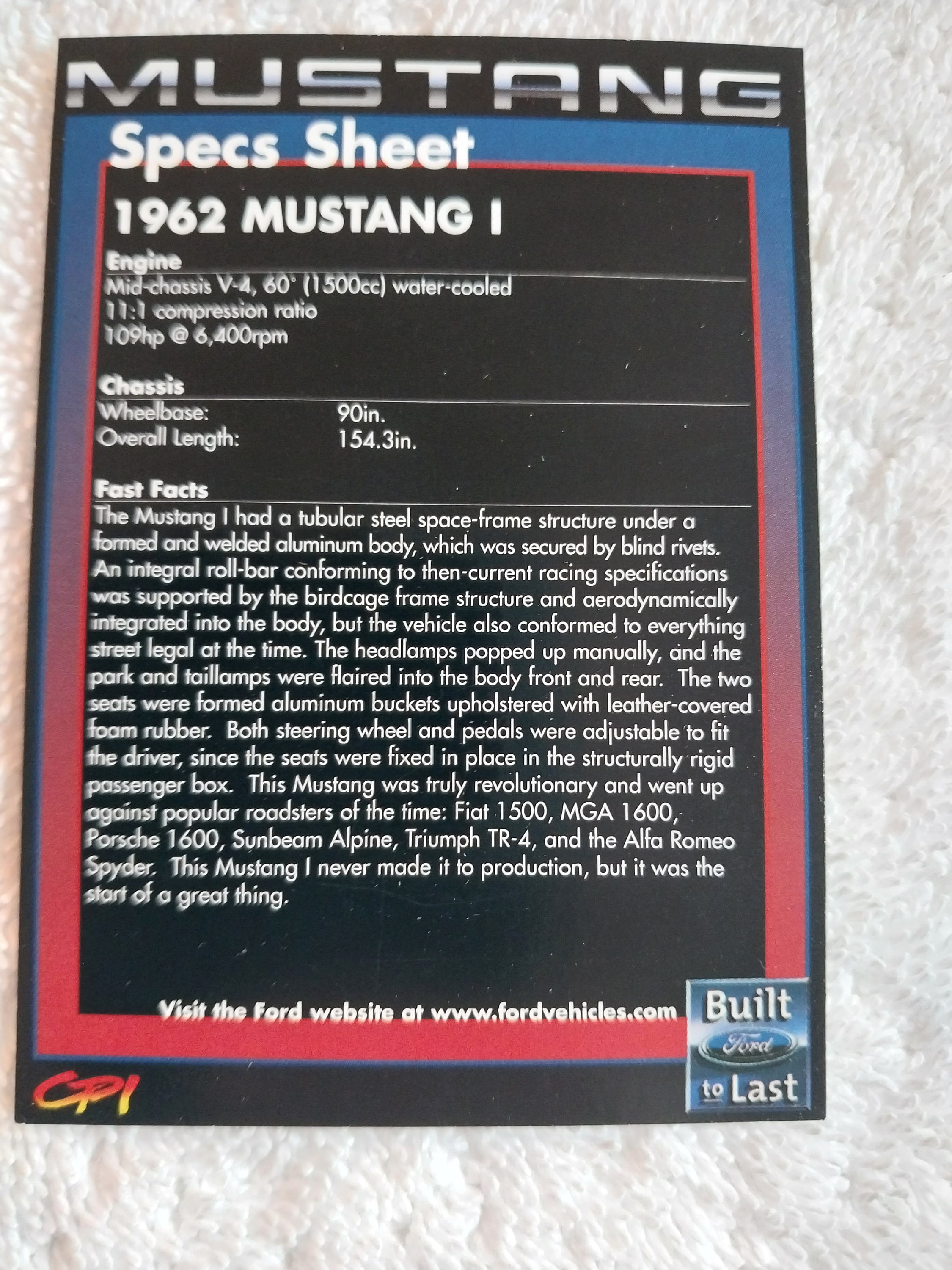 35th Anniversary Mustang Trading Cards - Etsy