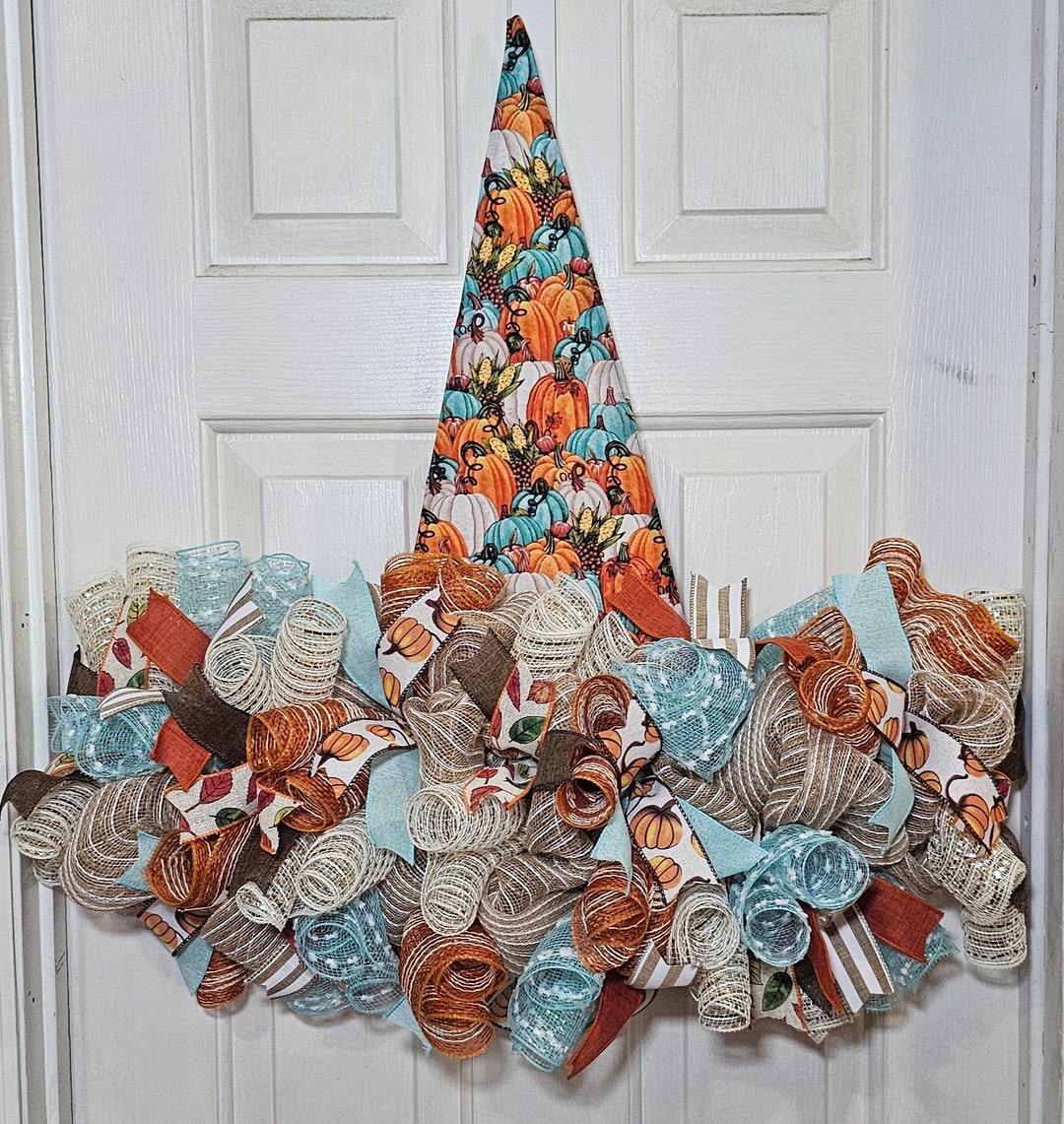 Witch Hat Wreath Fall Witch Hat Wreath Fall Witch Hat Decor - Etsy