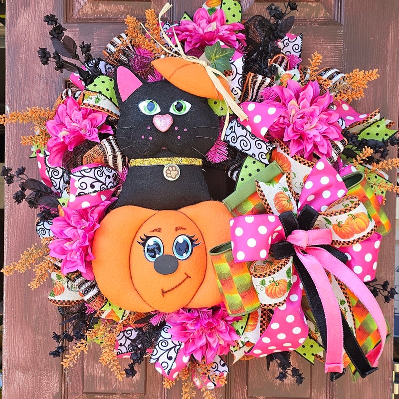 Cat Wreath - Etsy