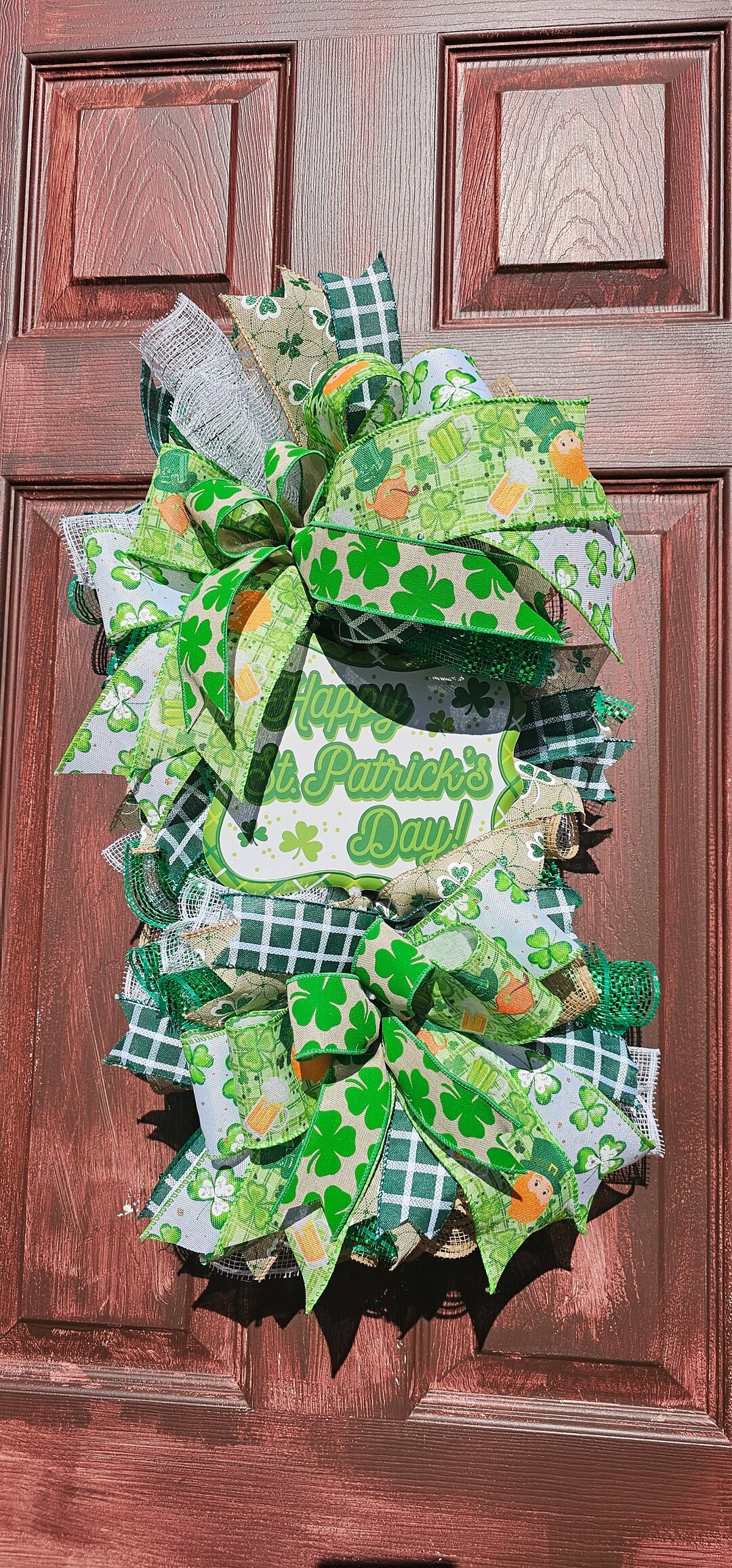 Happy St. Patrick's Day Swag Wreath, St. Patrick's Day Swag, St ...