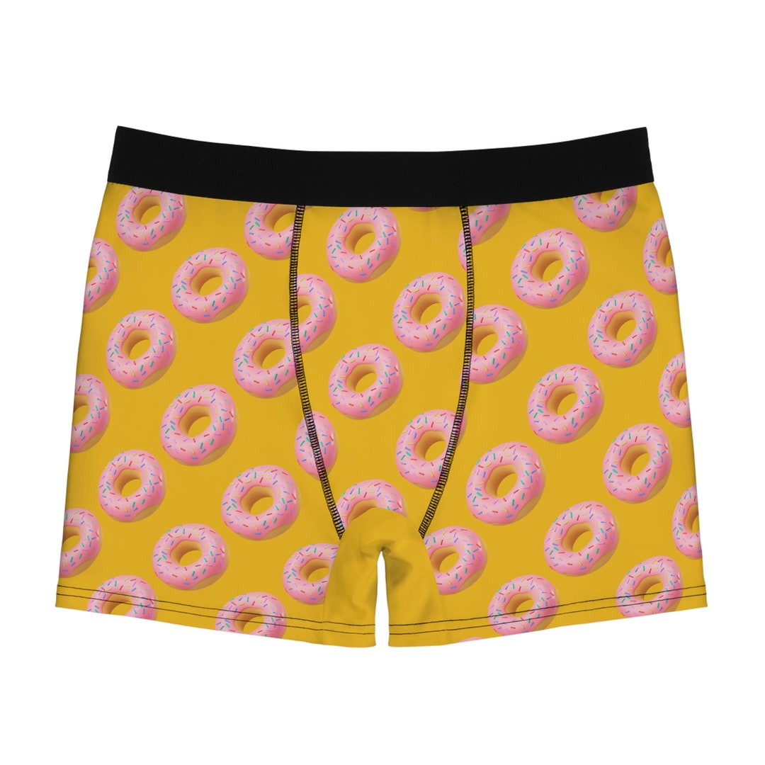 Yellow Donut Underwear, Men's Boxer Briefs - Etsy