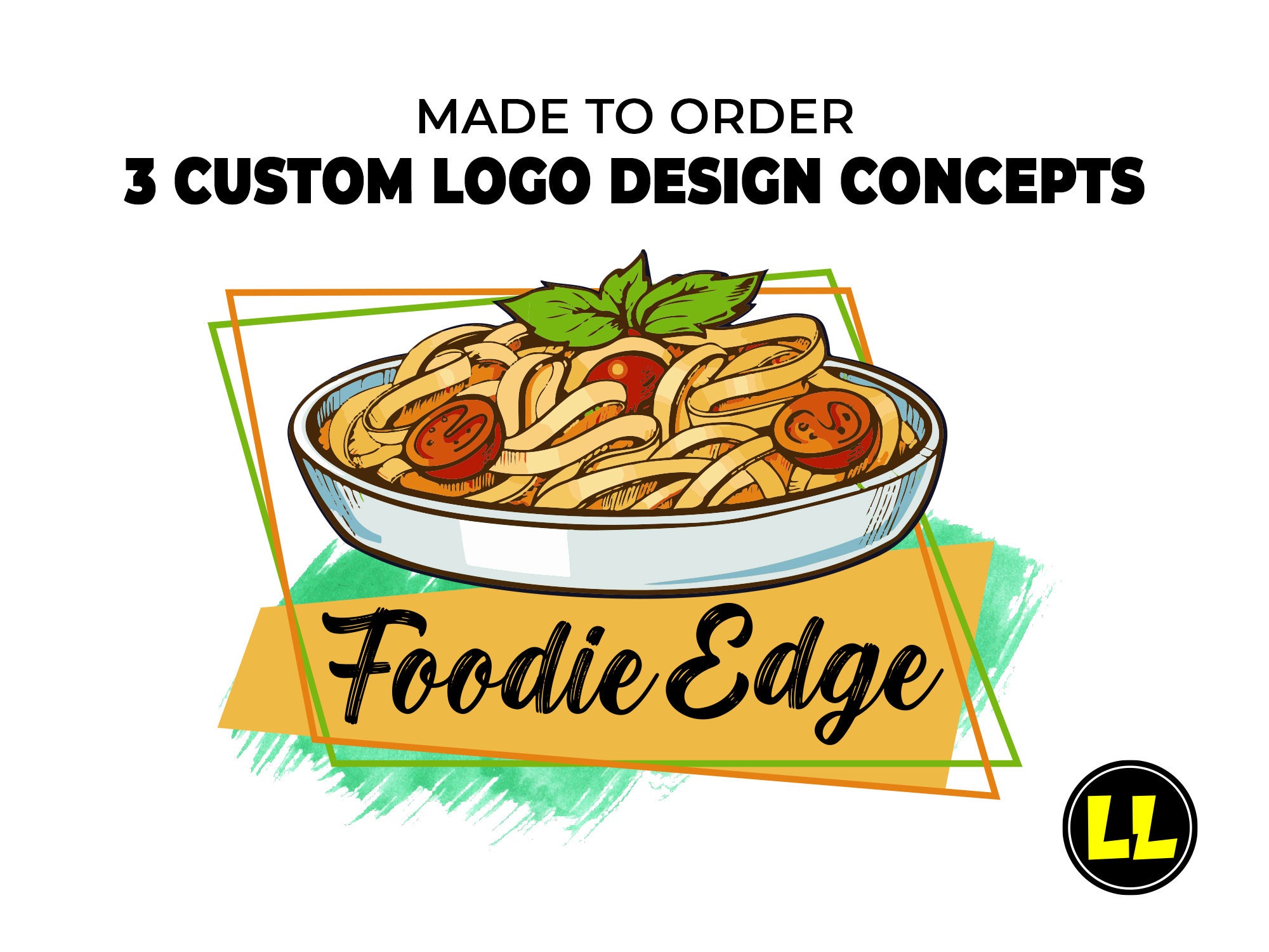 Custom Food Logo Baker Logo BBQ Logo Coffee Logo Pizza and - Etsy