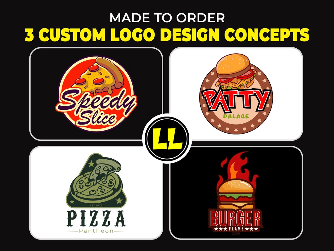 Custom Food Logo, Bakery Logo, BBQ Logo, Coffee Logo, Pizza and Burger ...