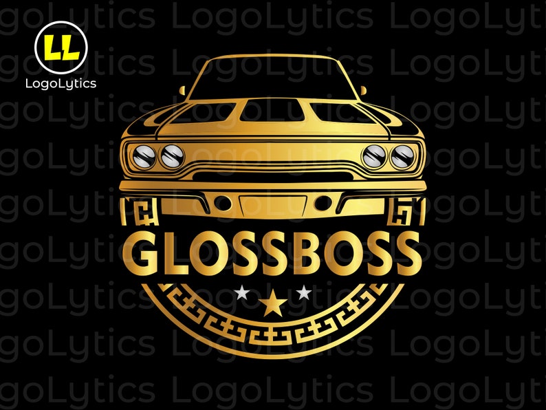 Luxury Car Logo, Custom Car Logo, Pressure Washer Logo, Garage Logo ...