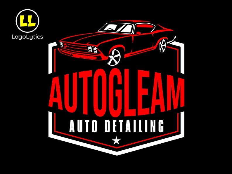 Custom Car Logo, Pressure Washer Logo, Auto Detail Logo, Automotive ...