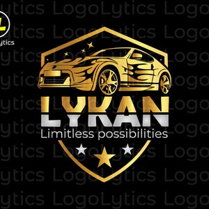 Luxury Car Logo, Custom Car Logo, Pressure Washer Logo, Garage Logo ...