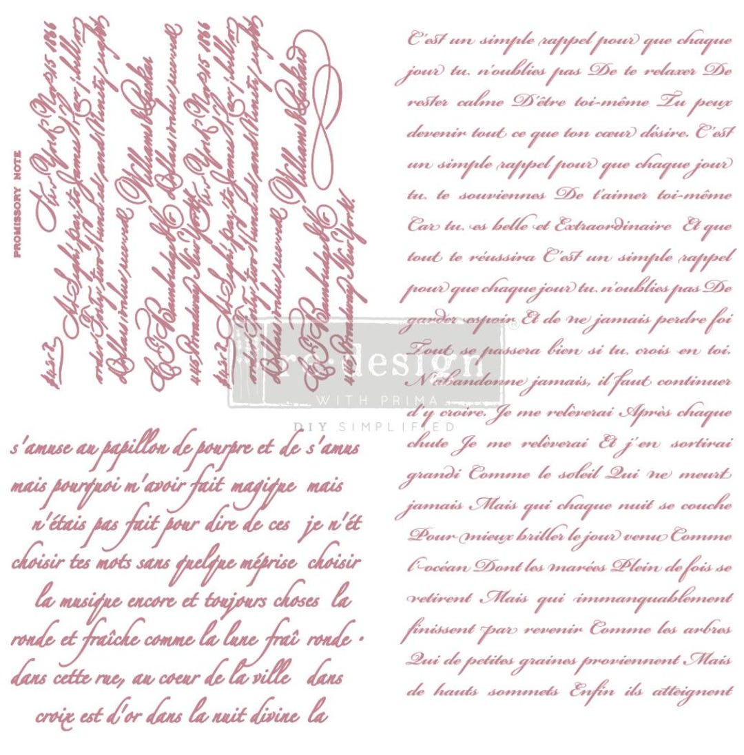 Redesign Decor Stamps-vintage Script - Etsy