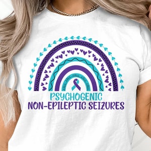 PNES Awareness Svg Png, Rainbow Psychogenic Non-epileptic Seizures Svg ...