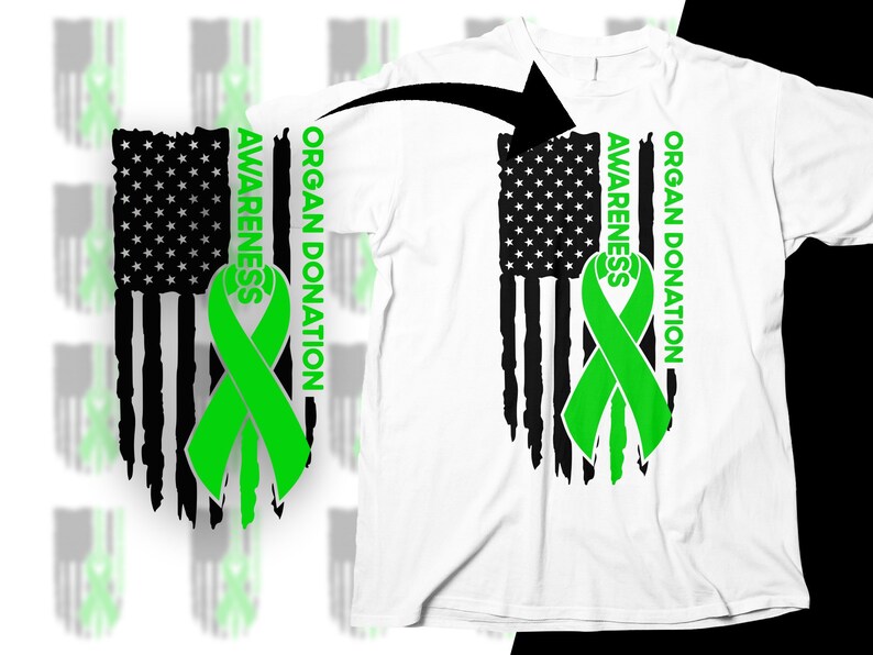 Organ Transplant Awareness Svg Png Organ Donation Flag Svg - Etsy
