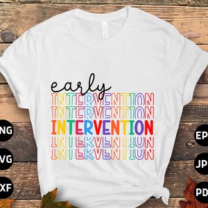 Early Intervention SVG PNG, School Intervention Specialist Svg, Back to ...