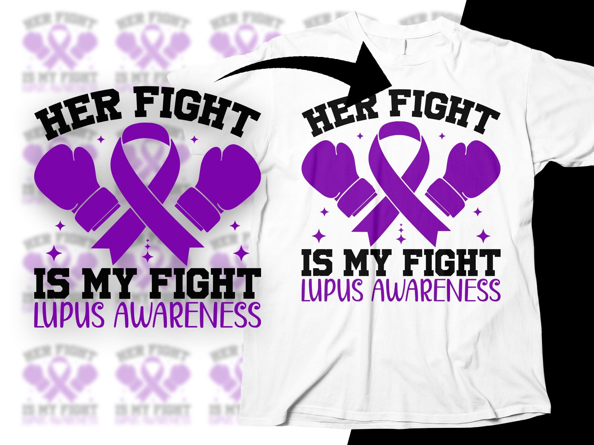 Lupus Awareness Svg Png Her Fight is My Fight Svg Support - Etsy