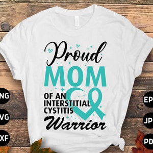 Interstitial Cystitis Awareness Svg Png, Proud Mom of an Interstitial ...