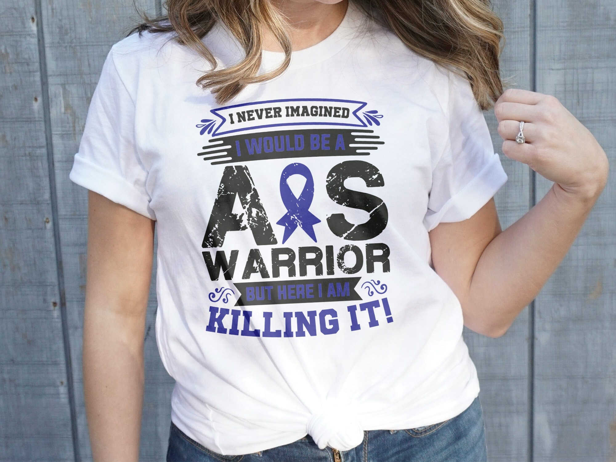 ALS Awareness Svg Png Als Warrior Svg Blue Ribbon Svg Cricut - Etsy