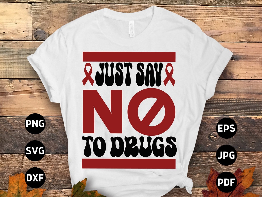 Red Ribbon Week Svg Png, Just Say No to Drugs Svg, Drug Free Svg, Red ...