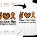 Limb Loss Awareness Svg Png, Leopard Peace Love Hope Svg, Orange Ribbon ...