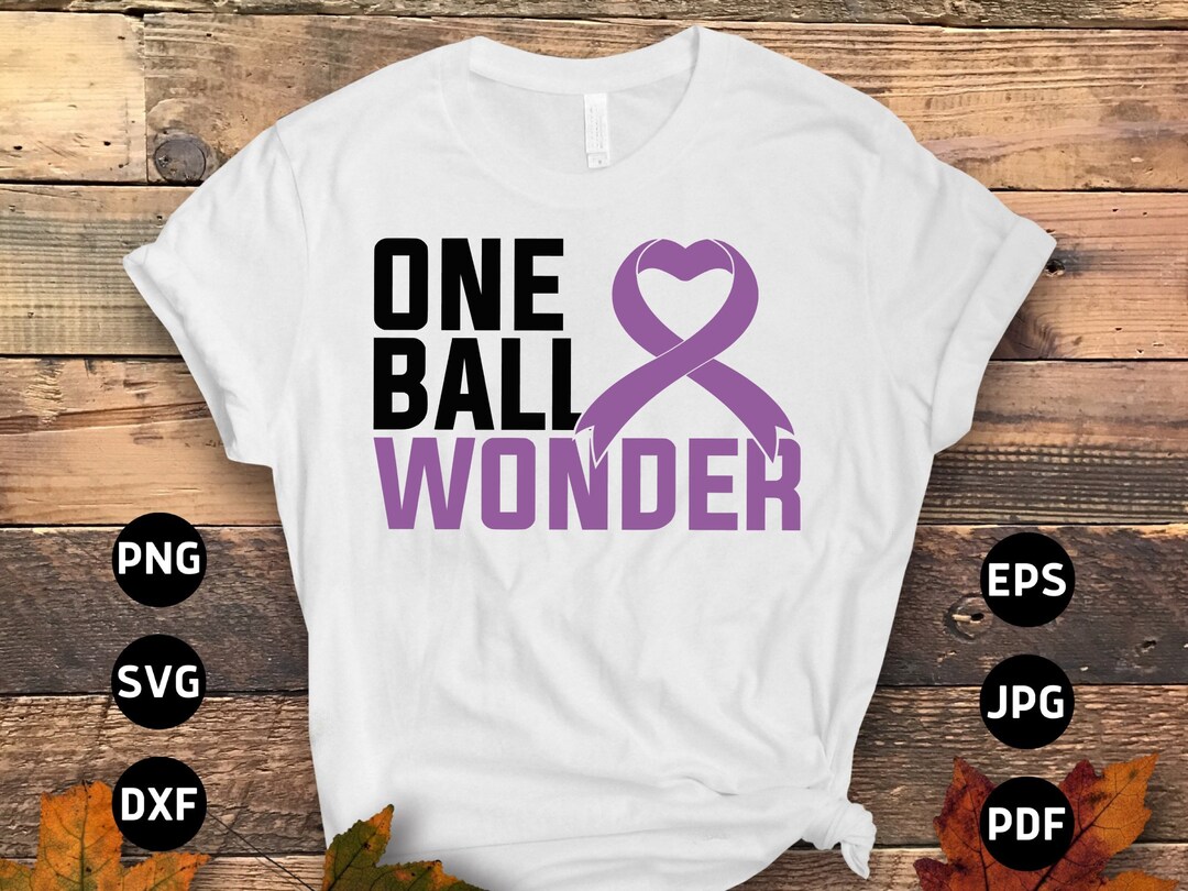 Testicular Cancer Awareness Svg Png, One Ball Wonder Svg, Orchid Ribbon ...