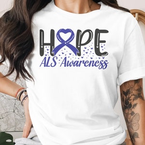 ALS Awareness Svg Png, Hope ALS Awareness Svg, Blue Ribbon Svg Cricut ...
