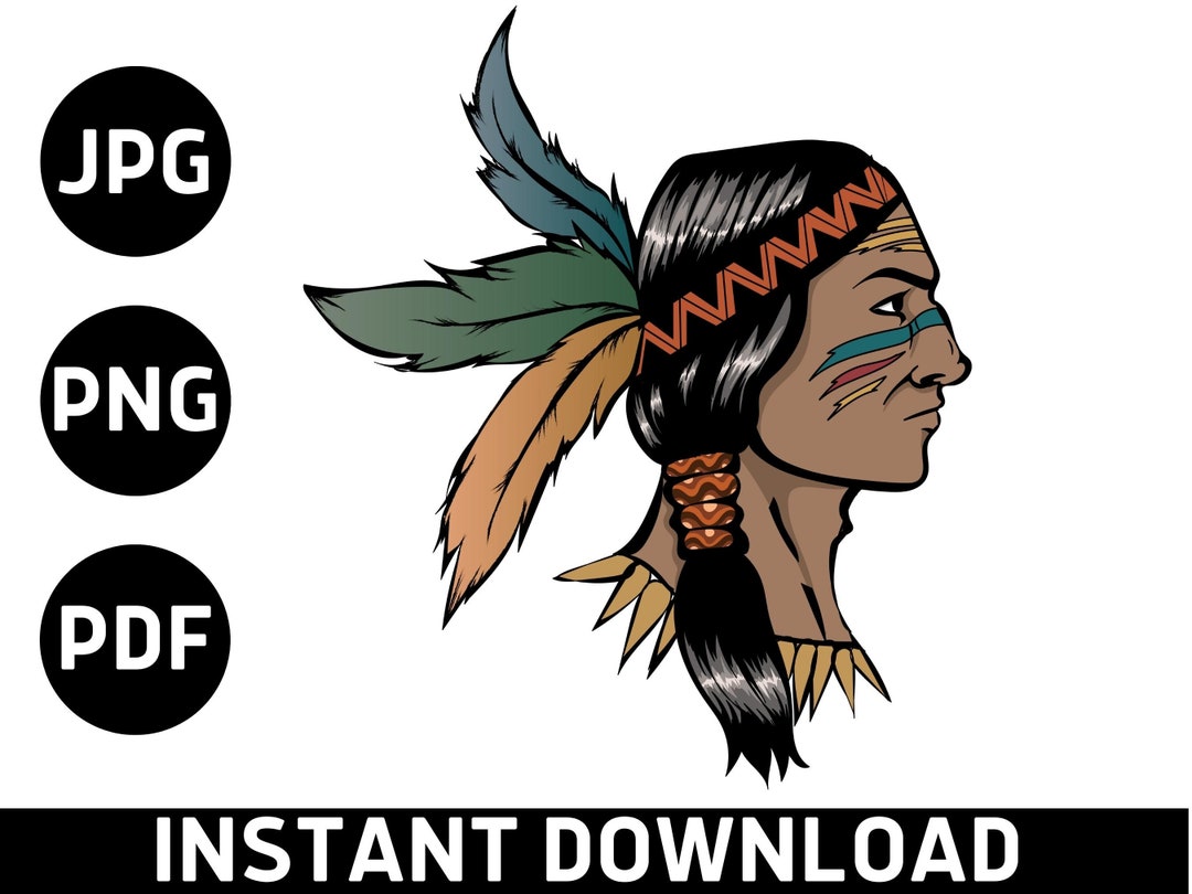 Native American Man Png, Native Indian Men Png, Colorful Native ...