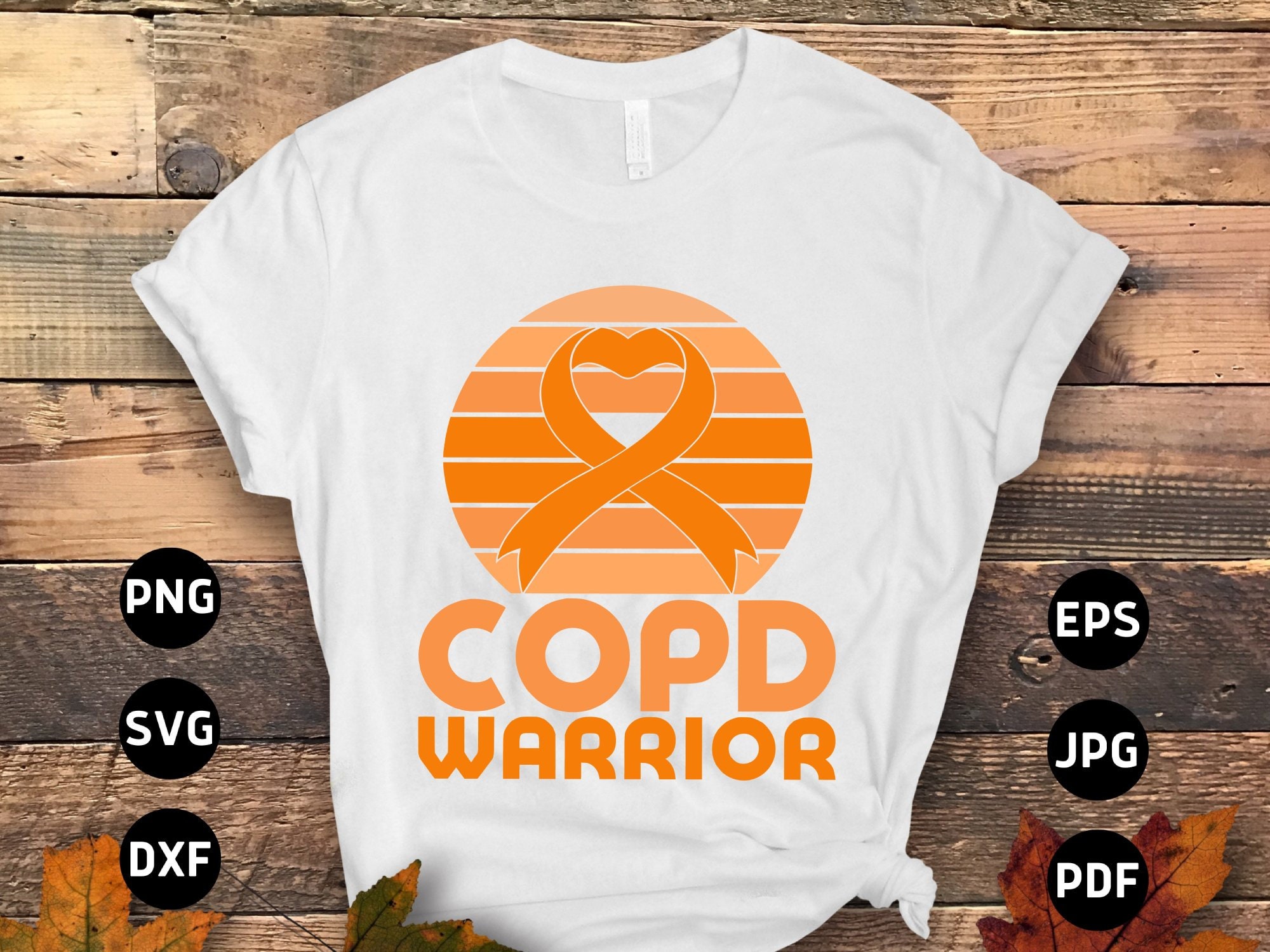 COPD Warrior Svg Png Orange Ribbon Svg COPD Awareness Svg - Etsy Canada