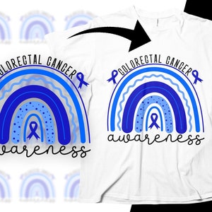 Colorectal Cancer Awareness Svg Png, Colorectal Cancer Rainbow Svg ...