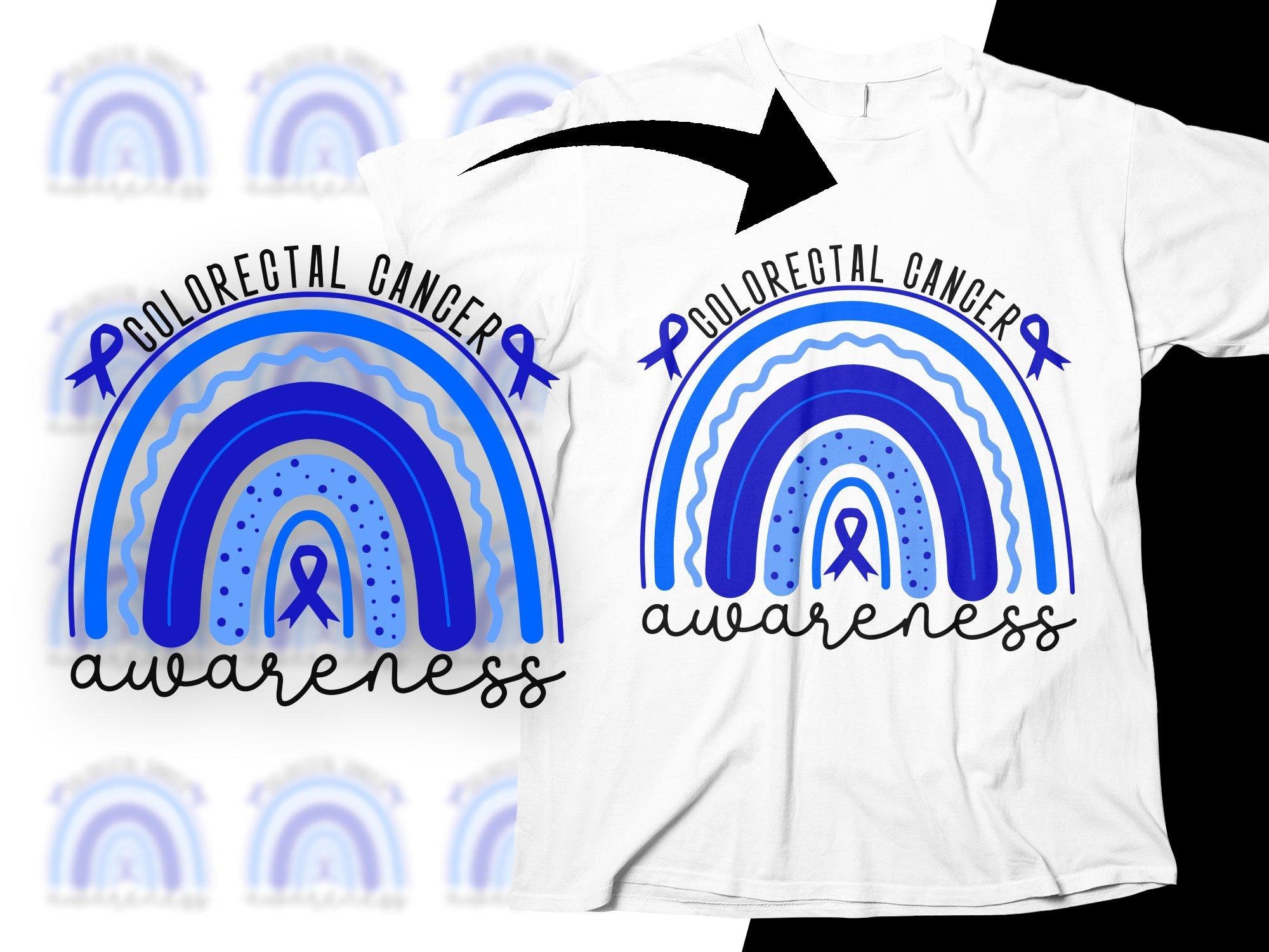 Colorectal Cancer Awareness Svg Png, Colorectal Cancer Rainbow Svg ...