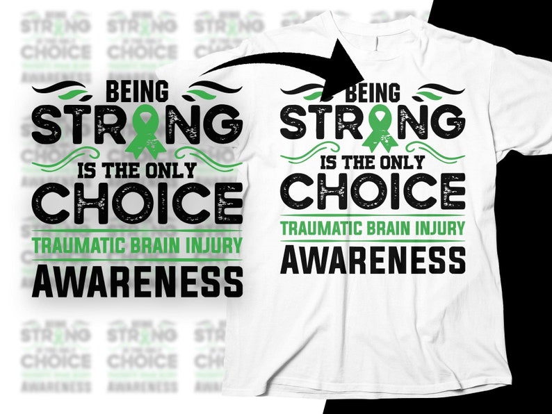 Brain Injury Awareness Svg Png, Being Strong is the Only Choice Svg ...