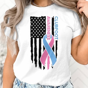 Clubfoot Awareness Svg Png, Flag Clubfoot Svg, Pink and Blue Ribbon Svg ...