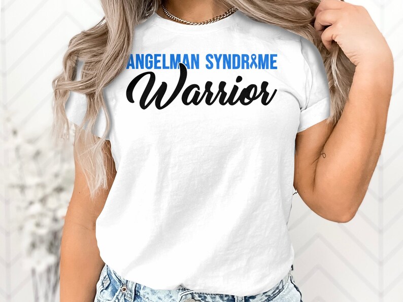 Angelman Syndrome Warrior Svg, Blue Ribbon Design (digital Cut Files ...