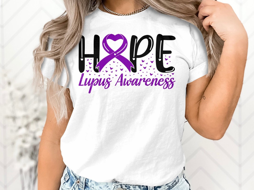 Lupus Awareness Svg Png, Lupus Hope Svg, Support Lupus Purple Ribbon ...