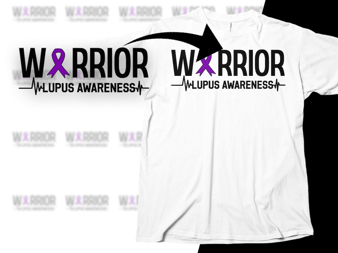 Lupus Awareness Svg Png, Lupus Warrior Svg, Support Lupus Purple Ribbon ...