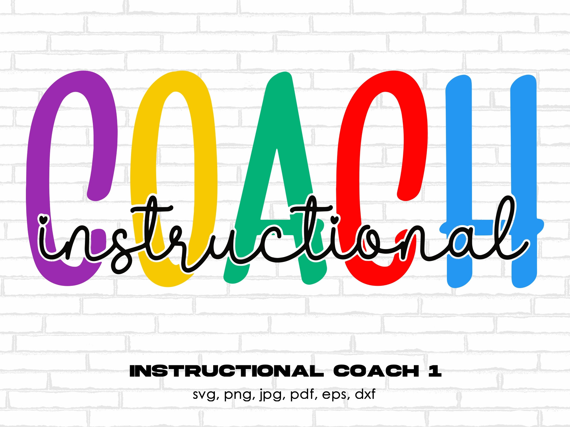 Instructional Coach 1 SVG PNG Curriculum Specialist Png Back - Etsy