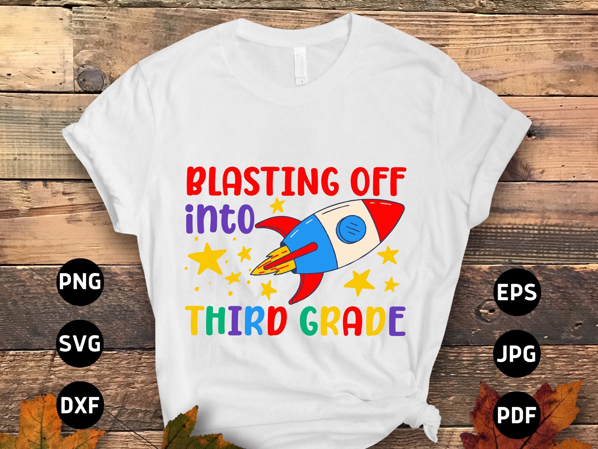Blasting off Into 3rd Grade Svg Png Kids 3rd Grade Back to - Etsy
