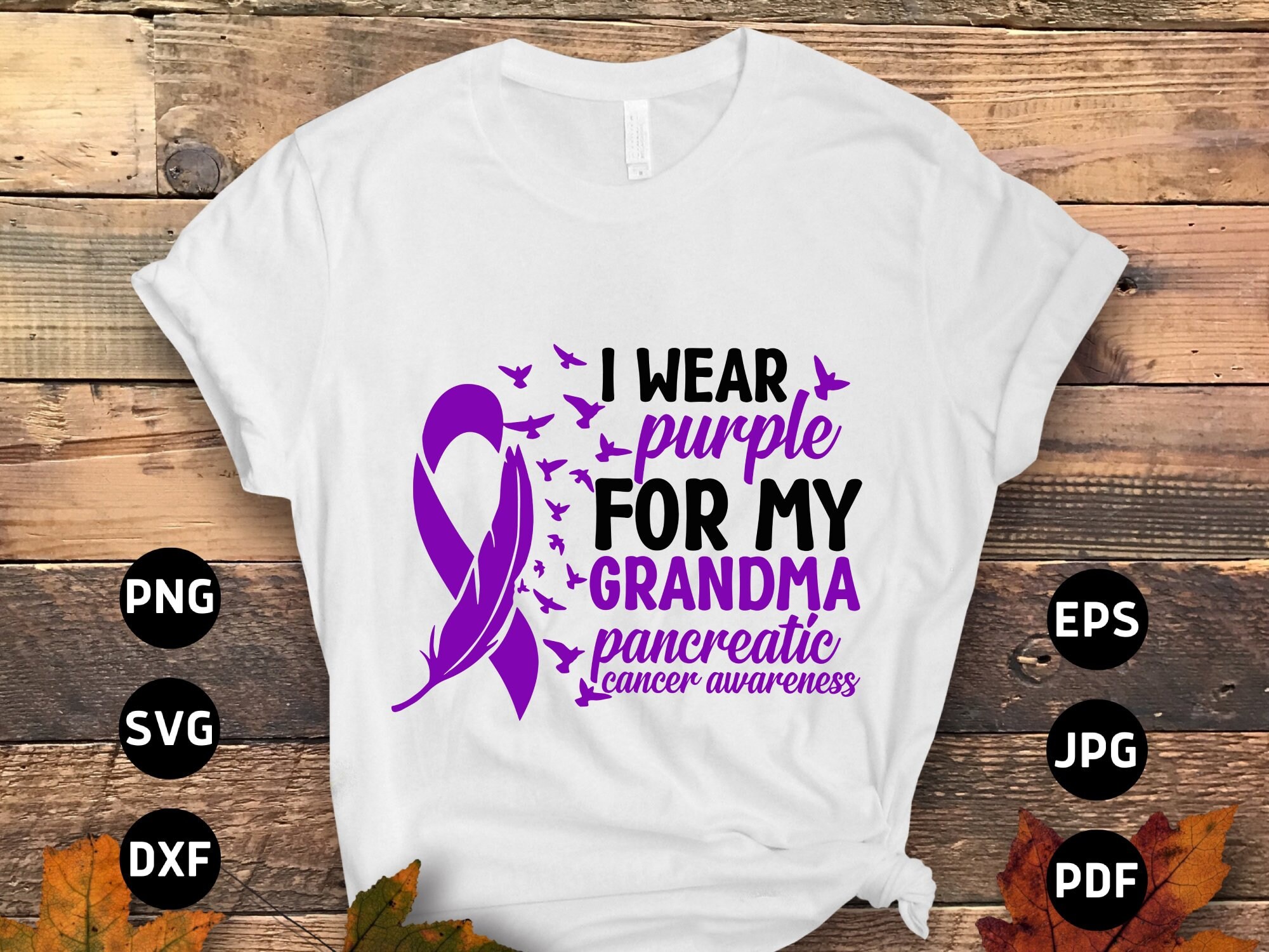 Pancreatic Cancer Ribbon Grandma
