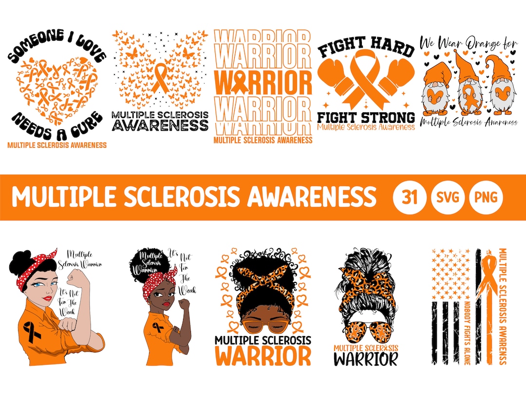Multiple Sclerosis Awareness Svg Bundle, Multiple Sclerosis Awareness ...