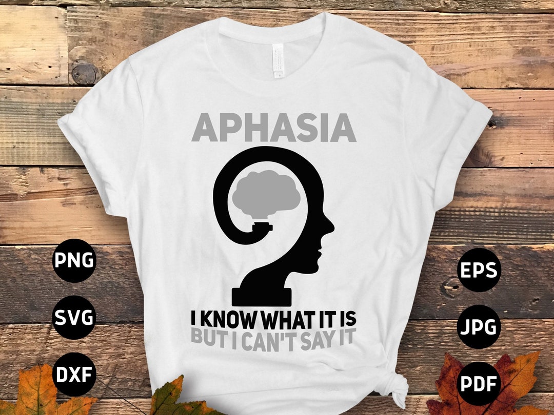 Aphasia Awareness Svg Png, Aphasia I Know What It is but I Can't Say It ...