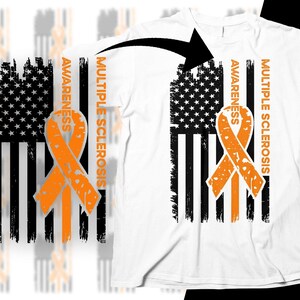 Multiple Sclerosis Awareness Svg Png, Multiple Sclerosis Flag Svg ...
