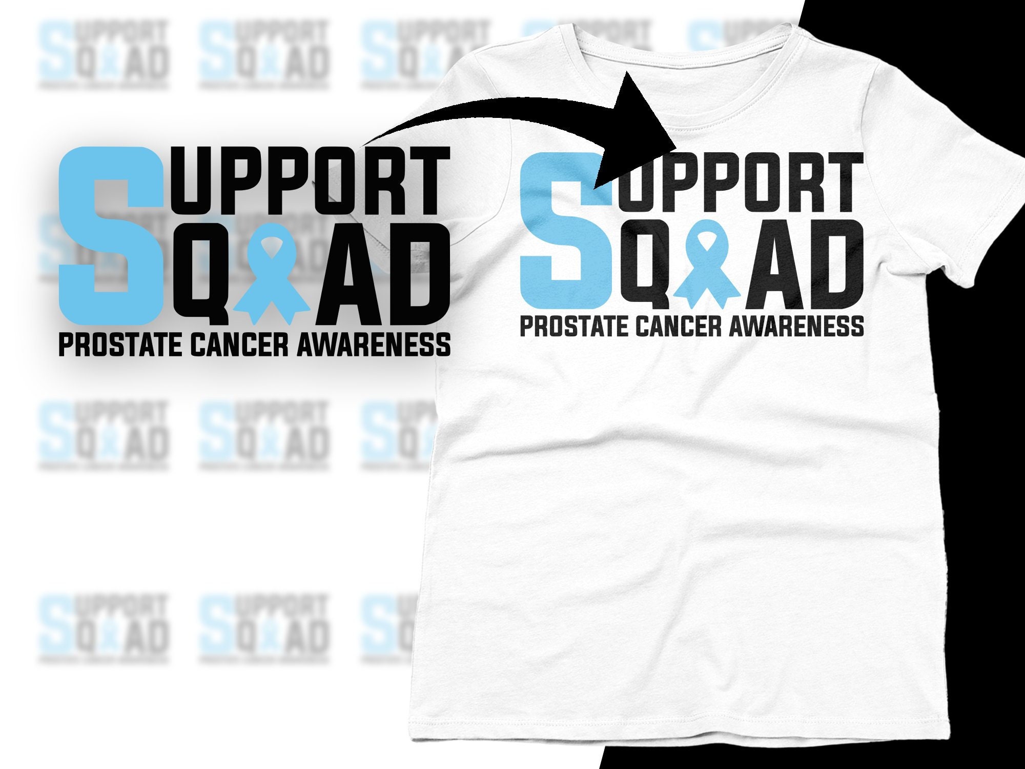 Prostate Cancer Awareness Svg Png Support Squad Svg Prostate - Etsy