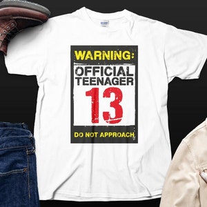 Teenager Svg Png, 13th Birthday Svg, Warning Official 13 Teenager Do ...