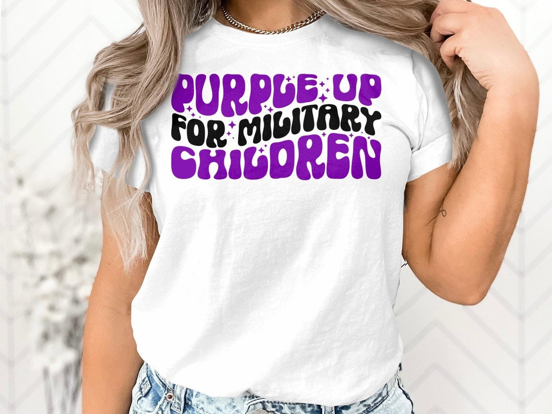 Purple up for Military Children Svg Png, Month of the Military Child ...