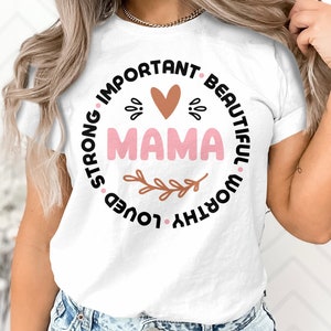 Strong Mama Sayings Svg Png, Retro Mothers Day Svg, Gift for Mom Cricut ...