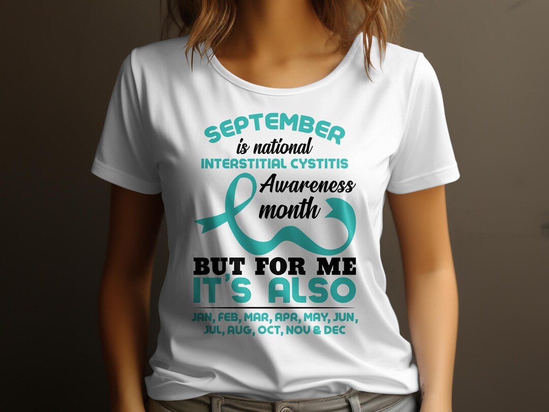 Interstitial Cystitis Awareness Svg Png, September is Interstitial ...