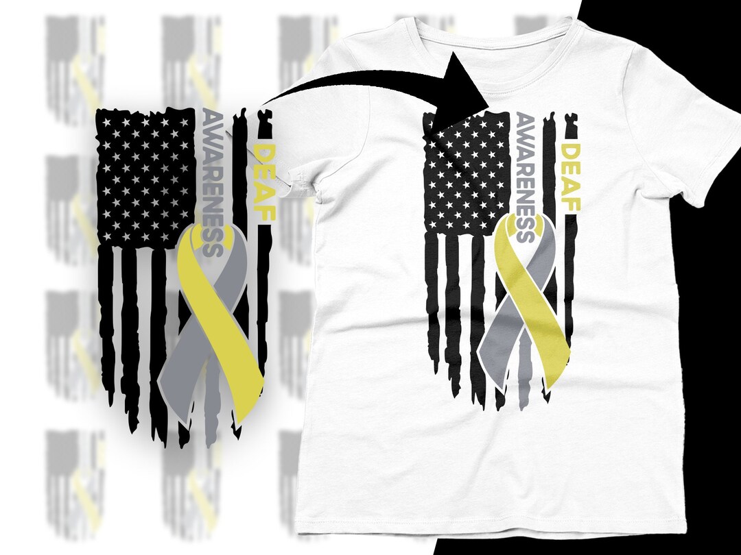 Deaf Awareness Svg Png, Deaf Awareness Flag Svg, Funny Deaf Art Sayings ...