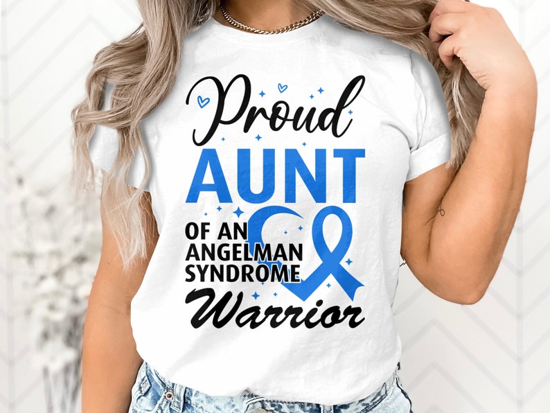Angelman Syndrome Awareness Svg Png, Proud Aunt of an Angelman Syndrome ...