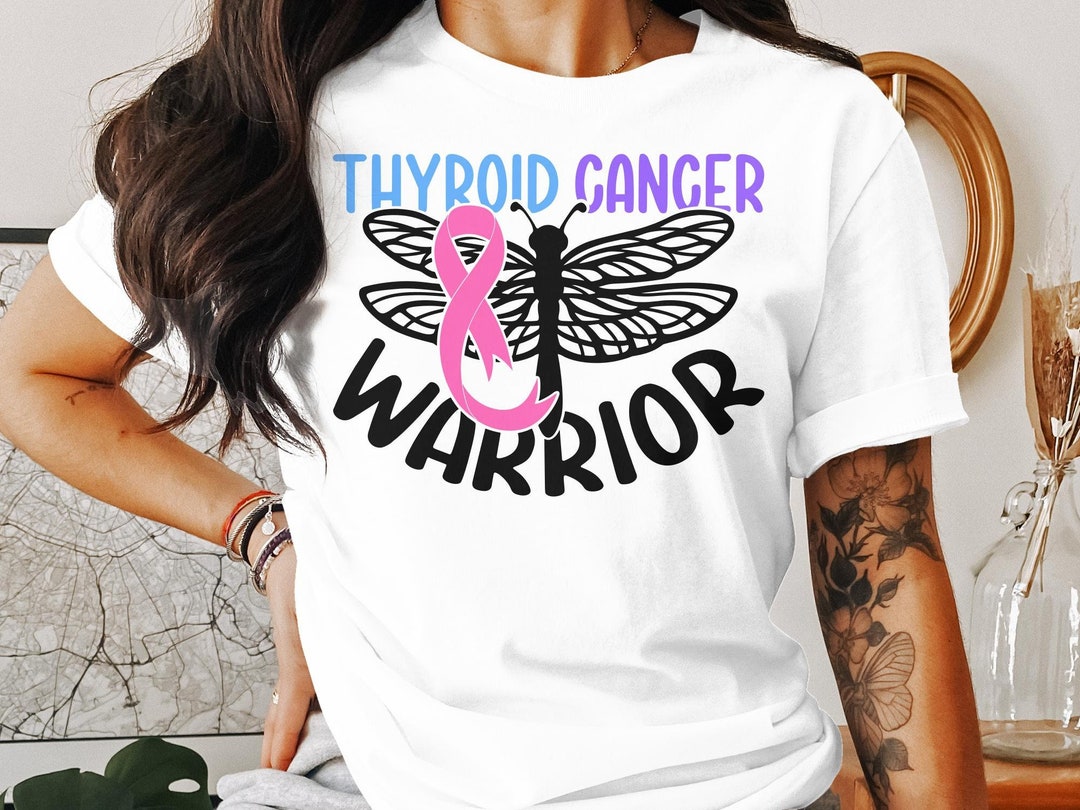 Thyroid Cancer Awareness Svg Png, Thyroid Cancer Warrior Svg, Thyroid Cancer Support Svg Cricut ...