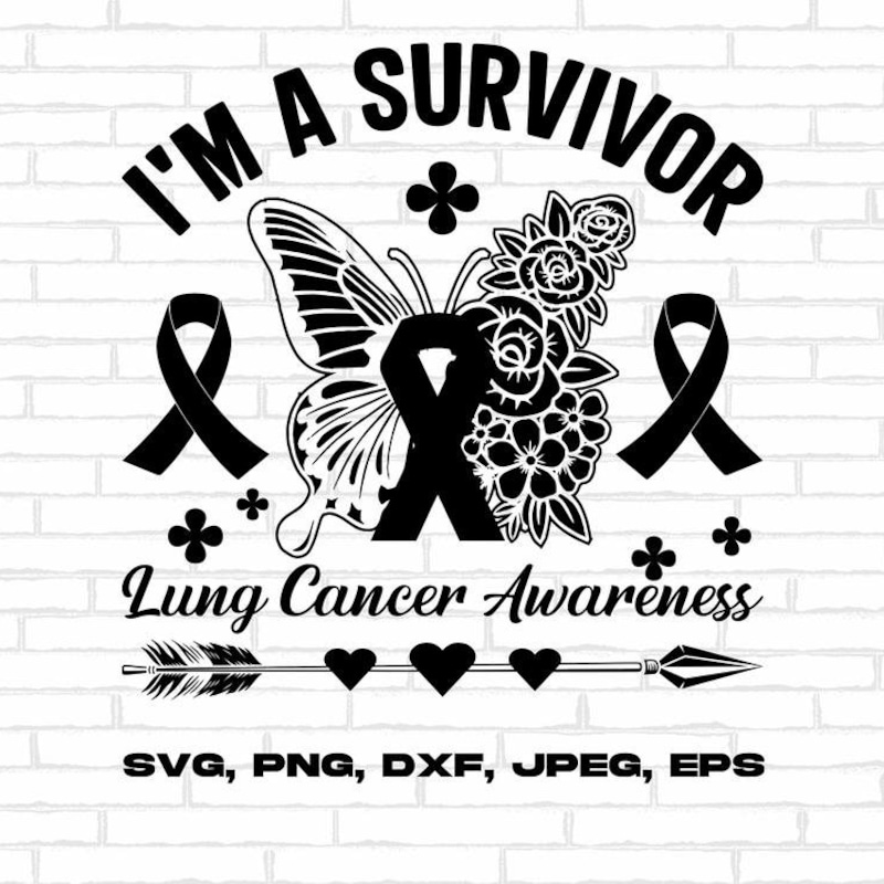 Lung Cancer Ribbon - Etsy