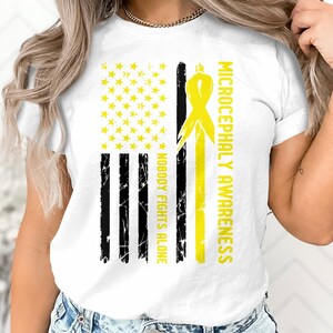 Microcephaly Awareness Svg Png, Flag Nobody Fights Alone Svg, Yellow ...