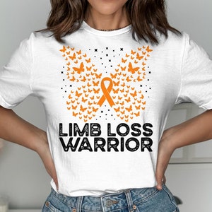 Limb Loss Warrior Svg, Limb Loss Awareness Svg Png, Orange Ribbon Svg ...