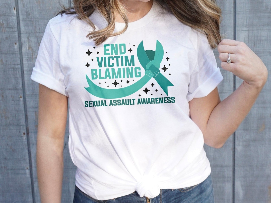 Sexual Assault Awareness Svg Png, End Victim Blaming Svg, Teal Ribbon ...