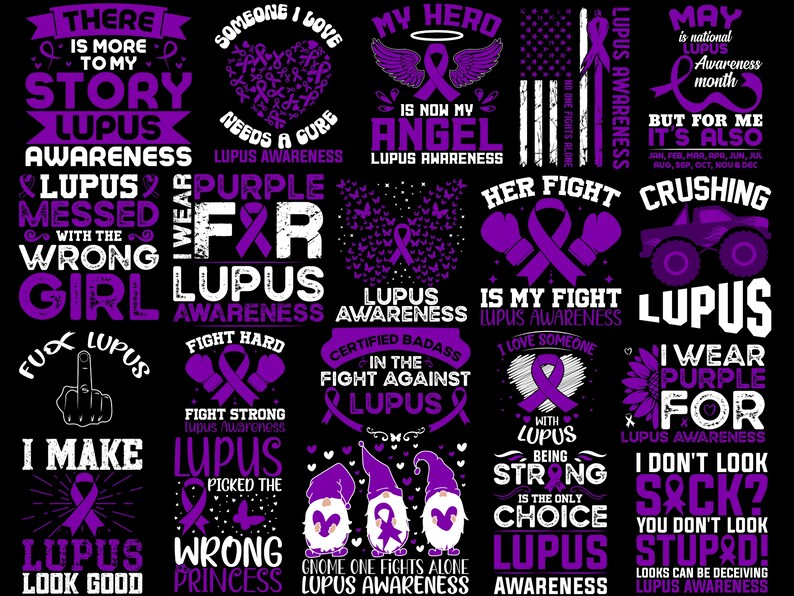 Lupus Awareness Svg Png Bundle, Lupus Svg, Lupus Warrior Png, Lupus ...