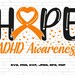ADHD Awareness Hope Ribbon SVG, PNG, Cricut, Sublimation (digital Files ...
